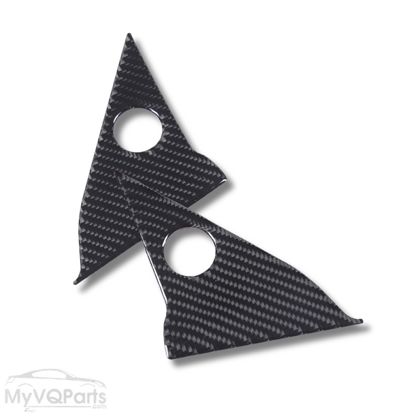MyVQParts Carbon Fiber Interior A Pillar Trim Panel Fits ...