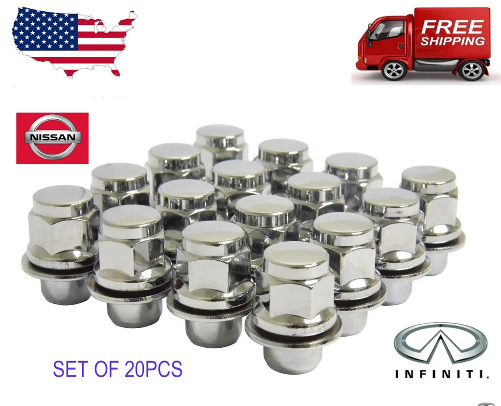 20PCS 12X1.25 OEM REPLACEMENT LUG NUTS NISSAN GTR INFINITI G37 Q50 Q60