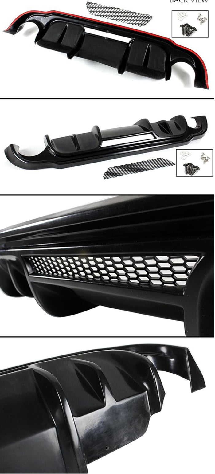 MyVQParts JDM Style Rear Bumper Add-On Diffuser with Open...