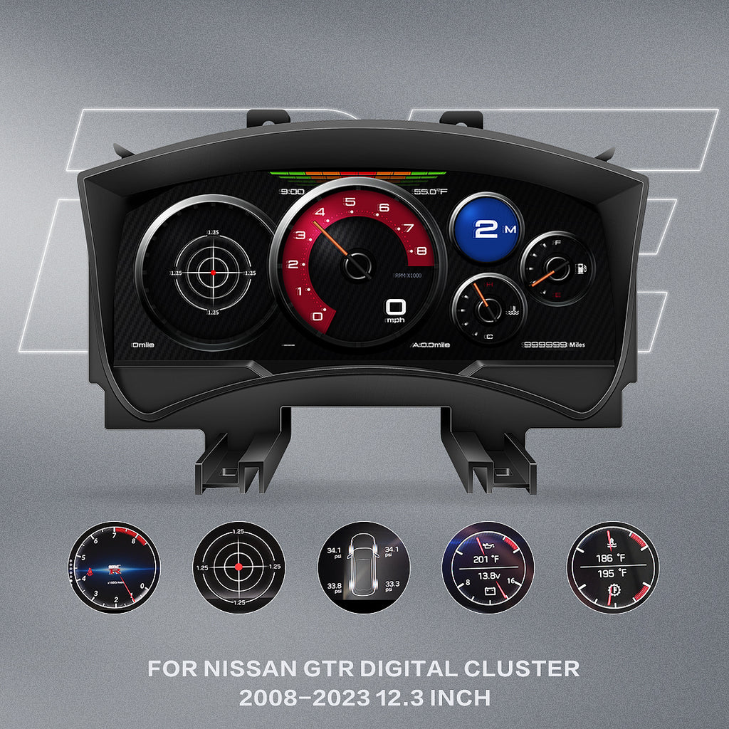 R35 GT-R Digital LCD Cluster – Plug & Play High-Resolution Display Upg