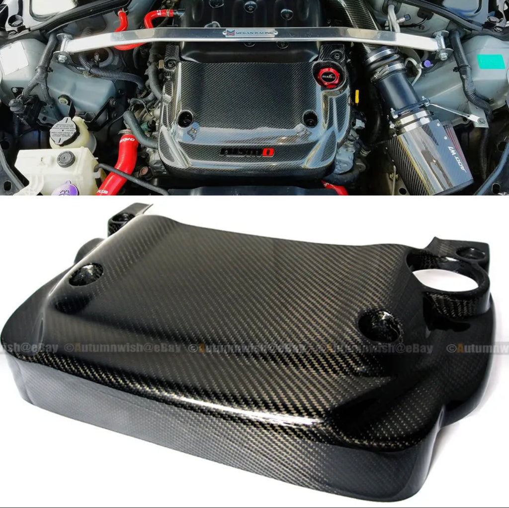 VQ35de 03-07 G35 & 350z Fairlady Z33 100% Real Carbon Fiber Engine Cov
